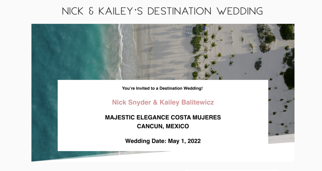 Your Guide to Destination Wedding Invitations: Timeline + FAQs | Bridie ...