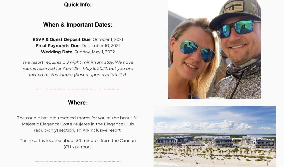 Your Guide to Destination Wedding Invitations: Timeline + FAQs | Bridie ...